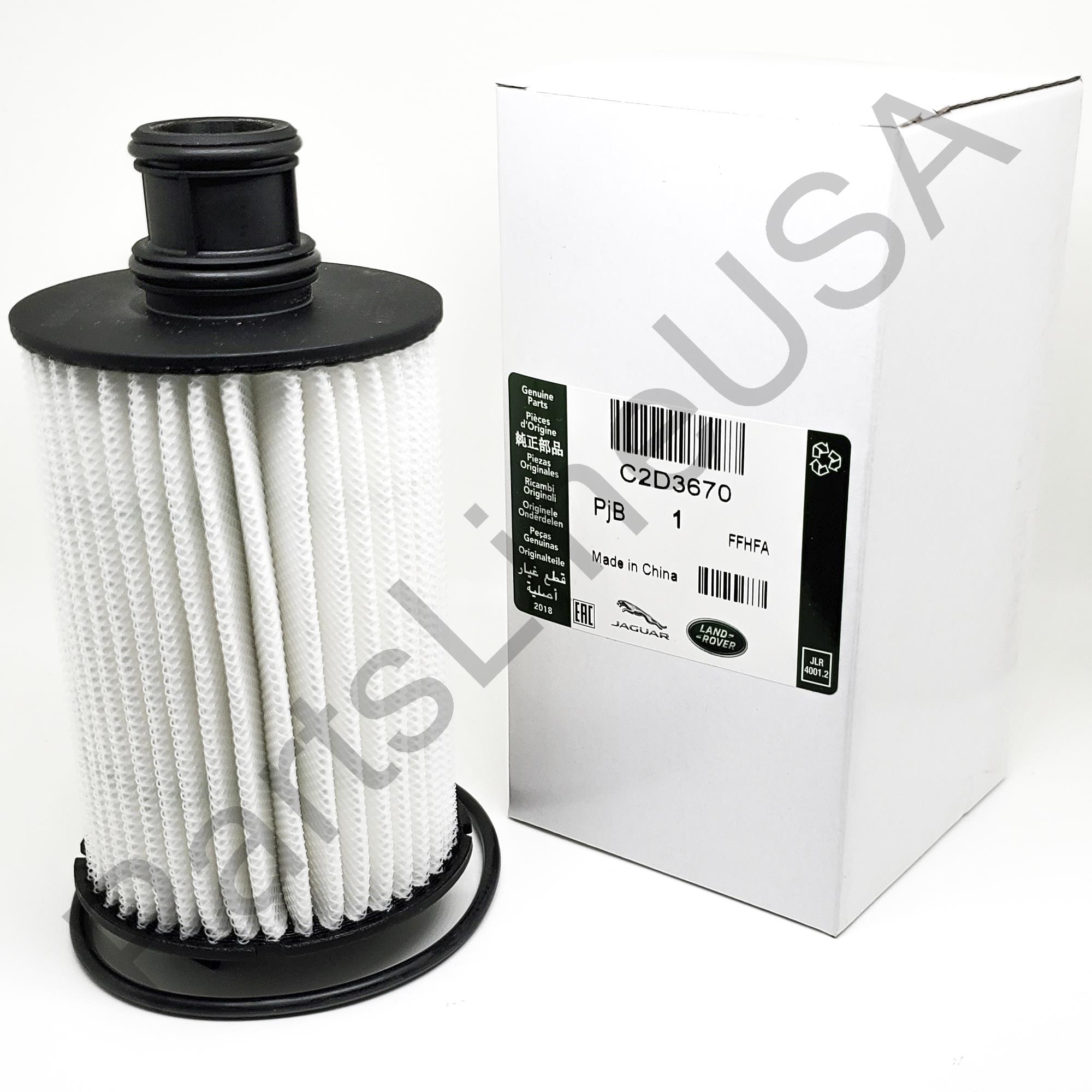 Genuine Jaguar Oil Filter Element C2D3670. PartsLineUSA