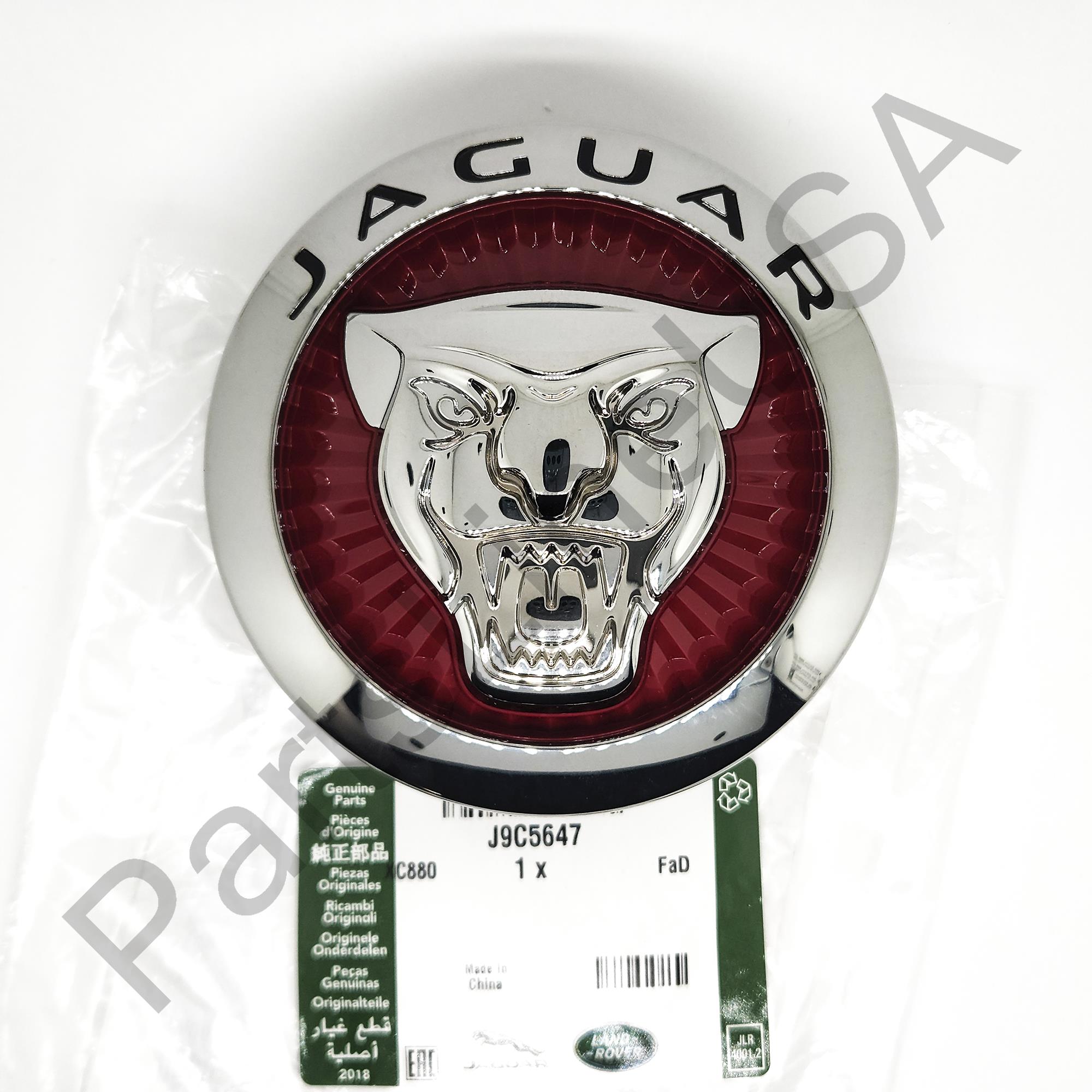 Genuine Jaguar Grille Emblem Badge Rad Ornament J9C5647. PartsLineUSA