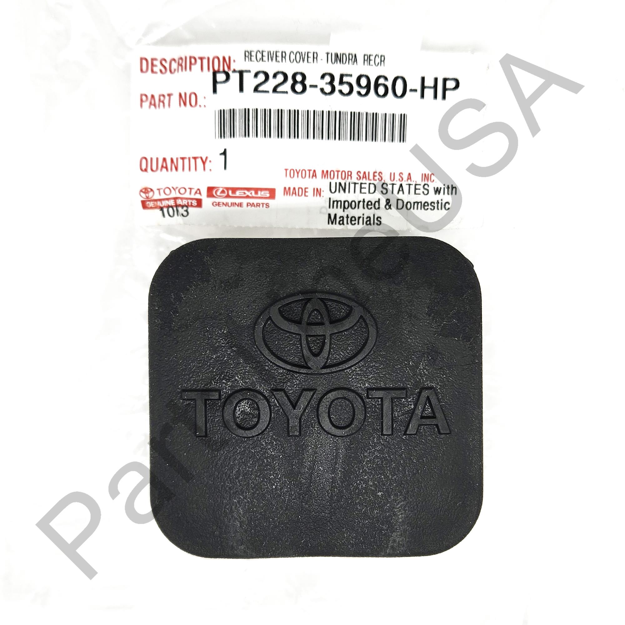 Genuine Toyota Towing Hitch Receiver Tube Plug Trailer Adapter PT228 ...