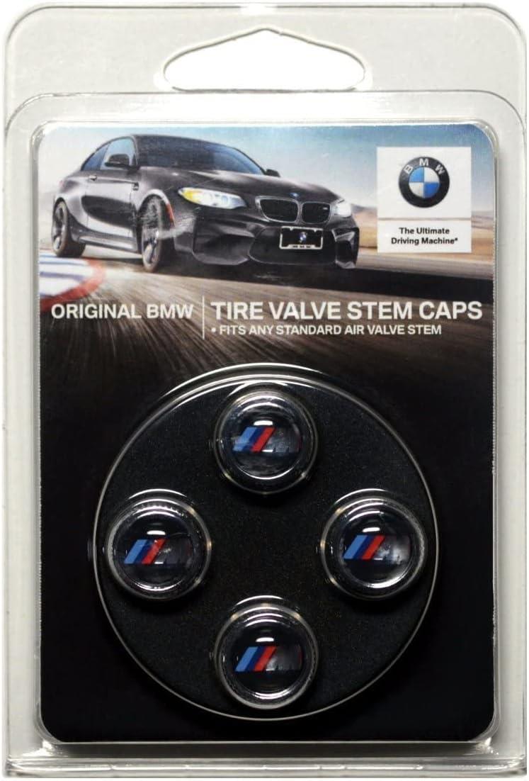 Genuine BMW Valve Stem Caps Set M Logo ABS 369058 36-11-0-421-543 ...