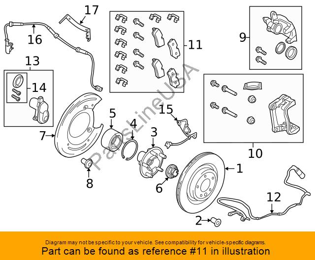 Genuine Land Rover Brake Pads Rear Kit Lini Disc Pad Set LR162042 ...