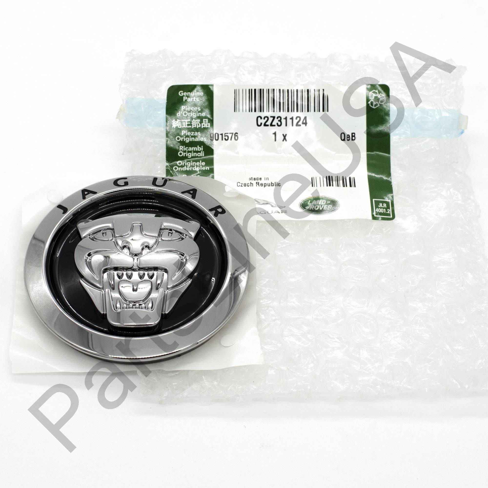 Genuine Jaguar Grille Badge X-TYPE XJ XF X351 X358 70mm Black Ornament ...